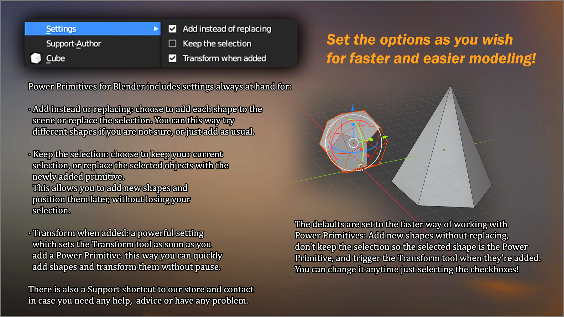 ArtStation - Power Primitives Add-on For Blender | Resources
