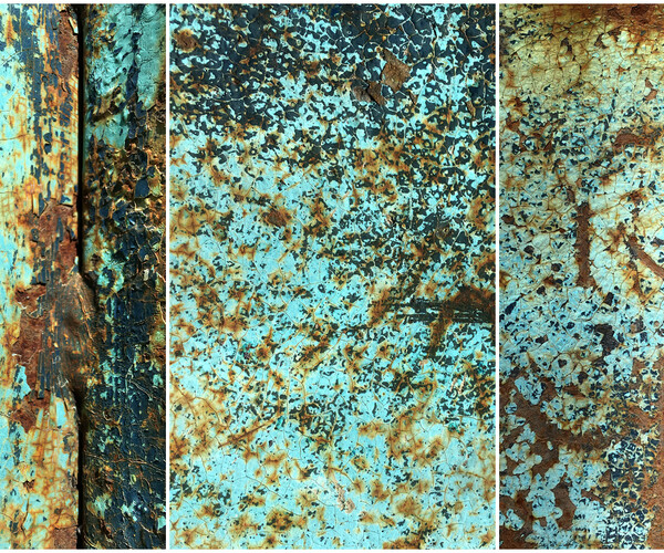 ArtStation - 15 Teal Rust Textures | Resources
