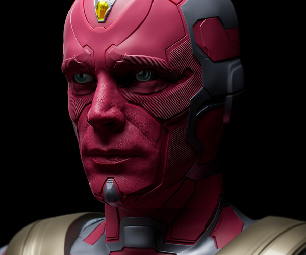 ArtStation - VISION BUST STL READY FOR 3D PRINT | Resources
