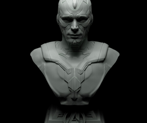 ArtStation - VISION BUST STL READY FOR 3D PRINT | Resources