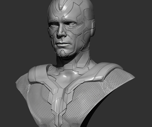 ArtStation - VISION BUST STL READY FOR 3D PRINT | Resources