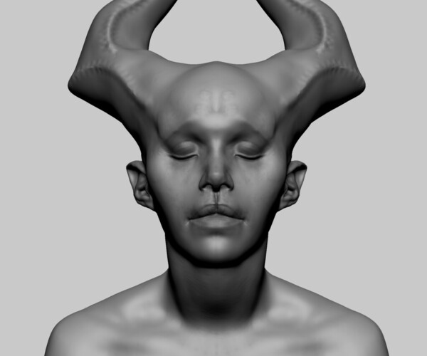 ArtStation - Female Creature Bust | Resources