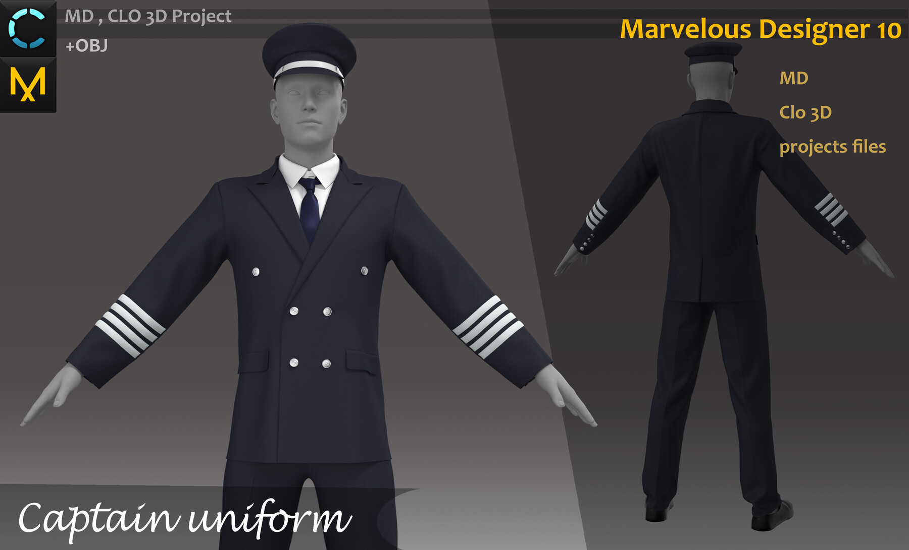 ArtStation - The German military uniform_Pirate Captain Clothes ...