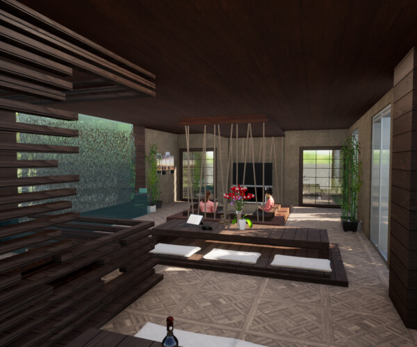 ArtStation - 3D Revit studio apartment interior design | Resources