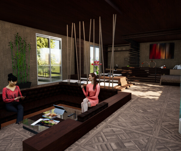 ArtStation - 3D Revit studio apartment interior design | Resources