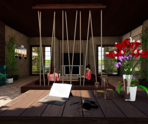 ArtStation - 3D Revit studio apartment interior design | Resources