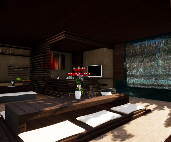 ArtStation - 3D Revit studio apartment interior design | Resources