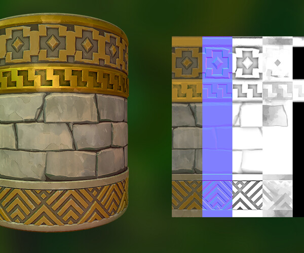 ArtStation - Stylized Inca Trim | Game Assets