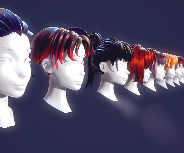 ArtStation - Hair-pack | Game Assets