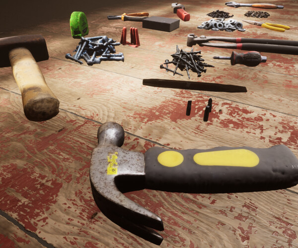 ArtStation - Photoscanned Tools Vol 1 For Unreal Engine | Game Assets