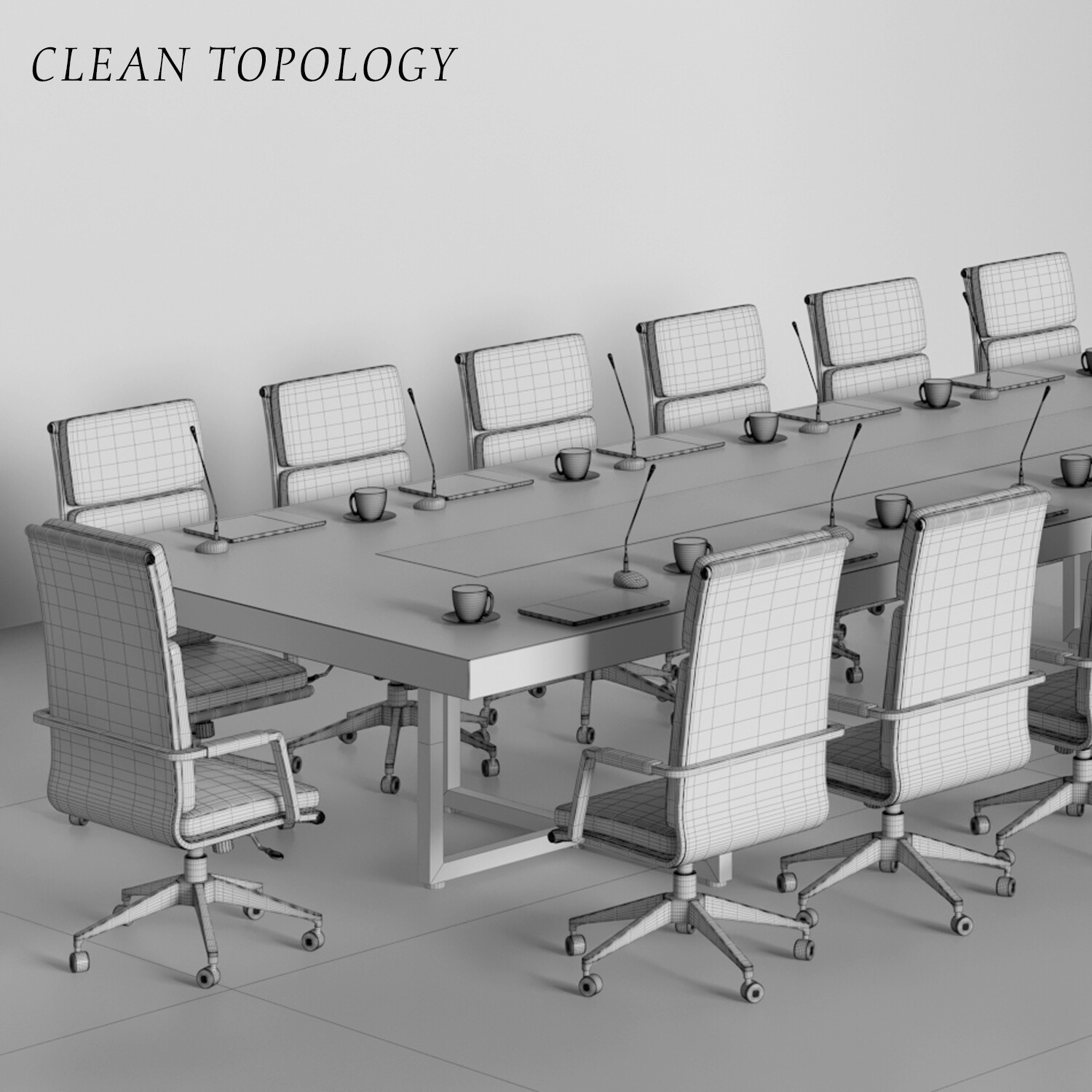 ArtStation - conference table 07 | Resources