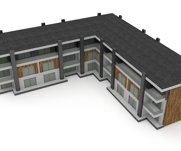ArtStation - modern building 01 | Game Assets