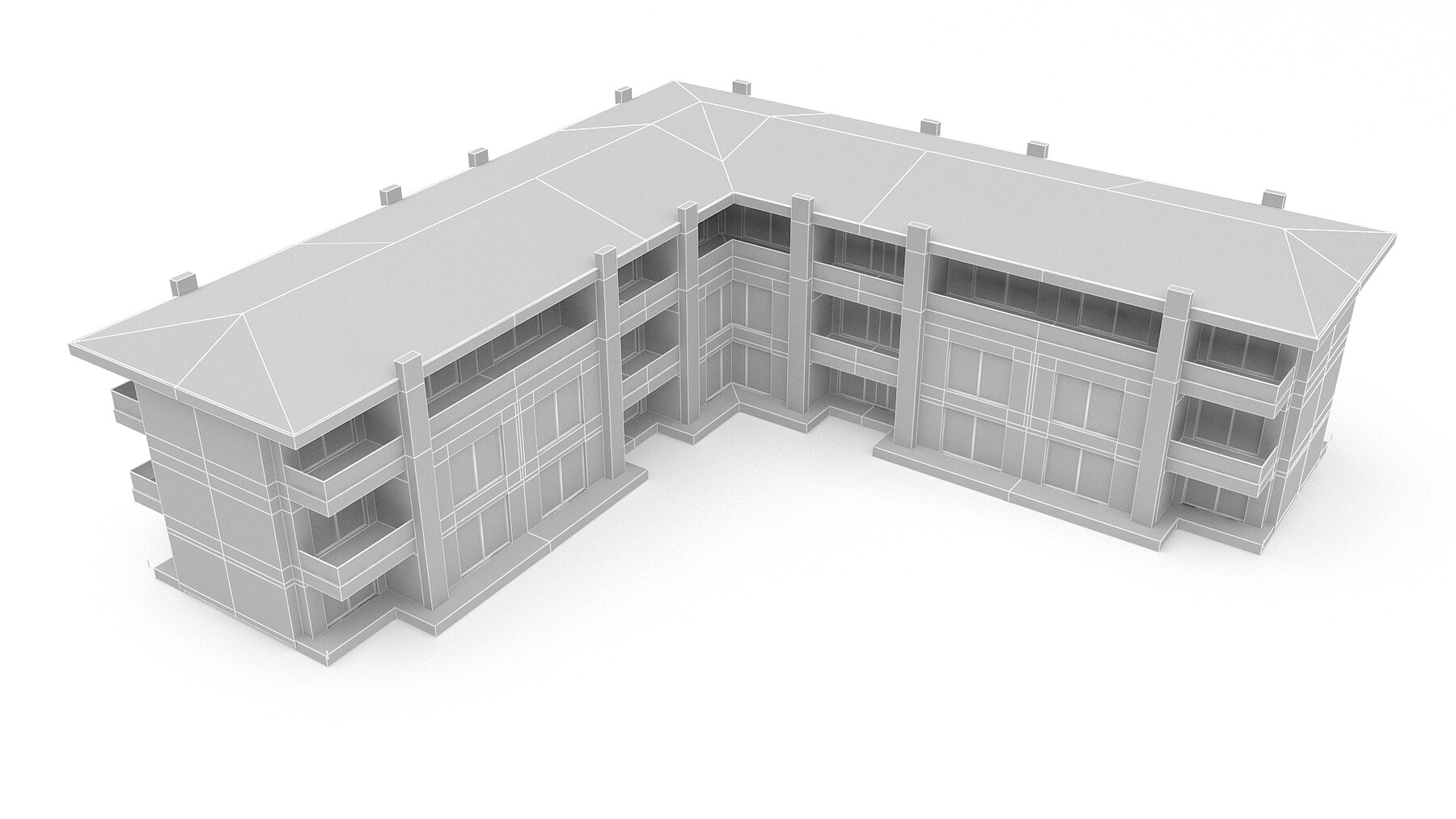 ArtStation - modern building 01 | Game Assets