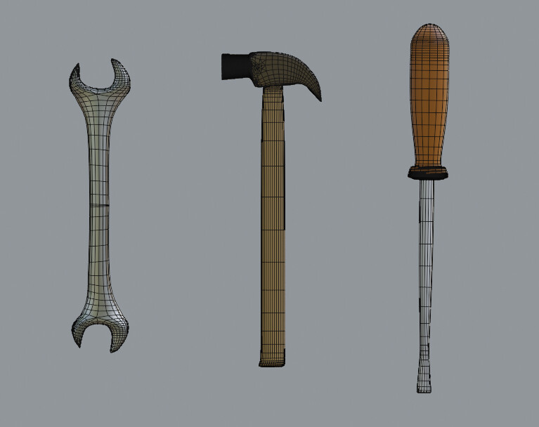 ArtStation - high poly tools | Resources