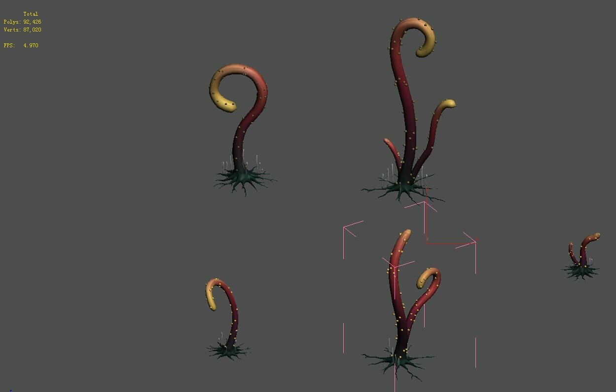 ArtStation - Cartoon version - Striped spore | Game Assets