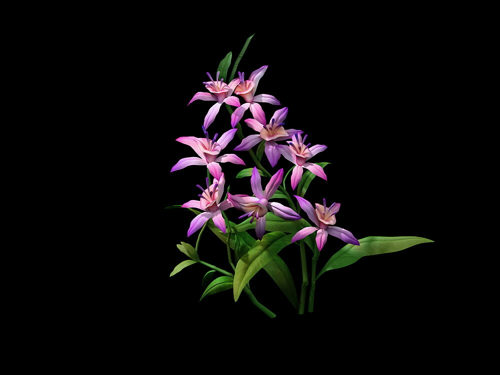 ArtStation - Game model - Hanging Garden - Fairy Cloud flowers | Game ...