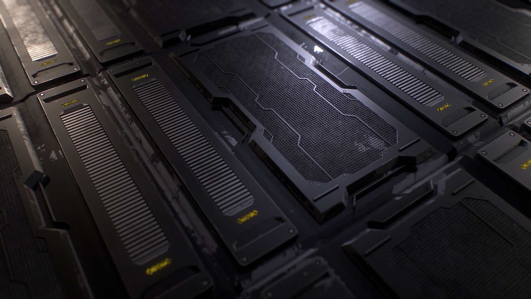 ArtStation - "Sci-Fi Corridor" Scene Materials | Game Assets