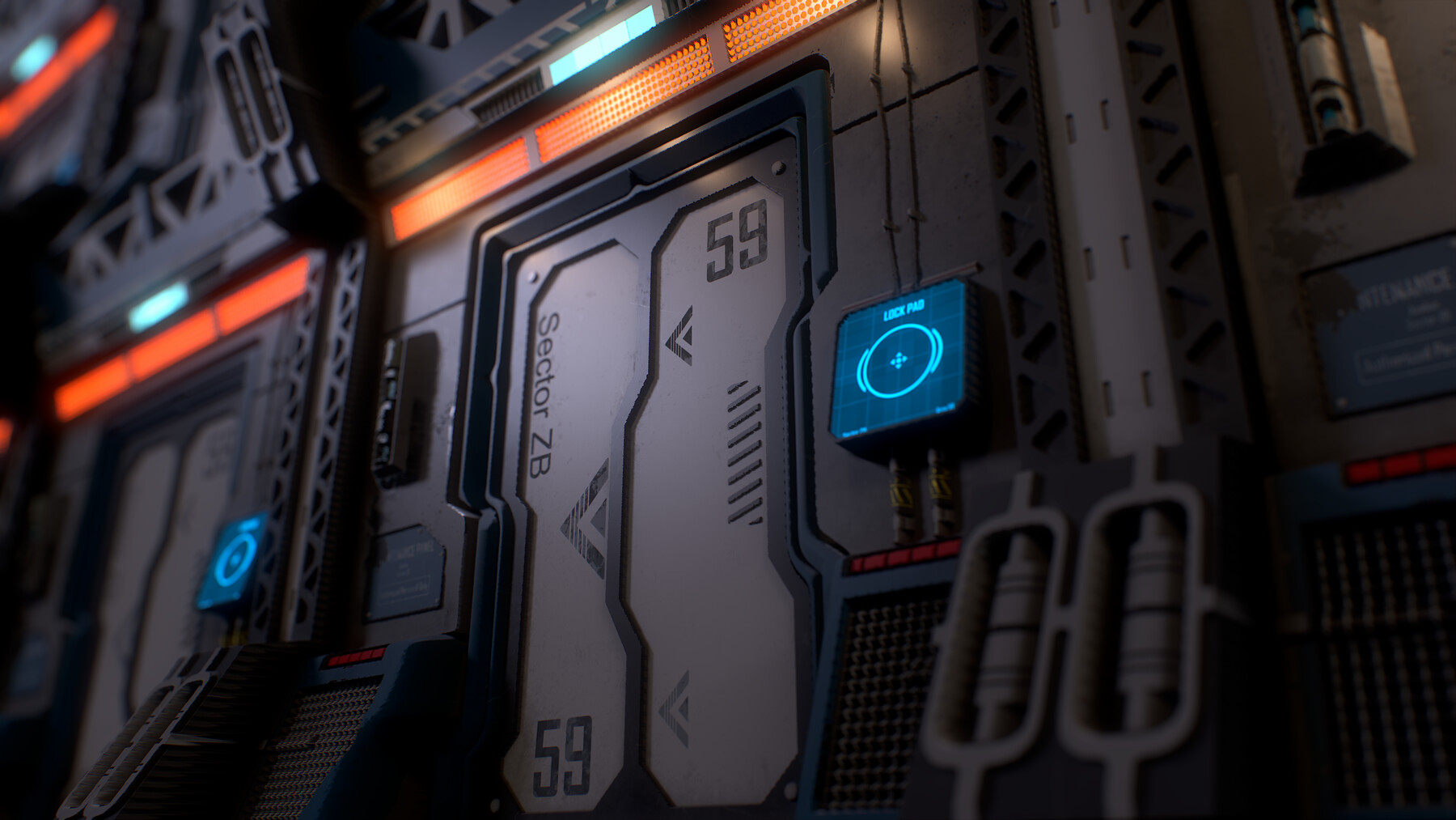 ArtStation - "Sci-Fi Corridor" Scene Materials | Game Assets