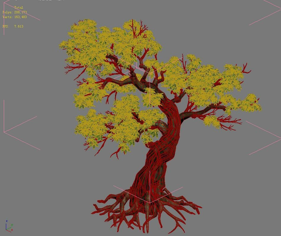 ArtStation - Plant - green leaf tree 01 | Game Assets