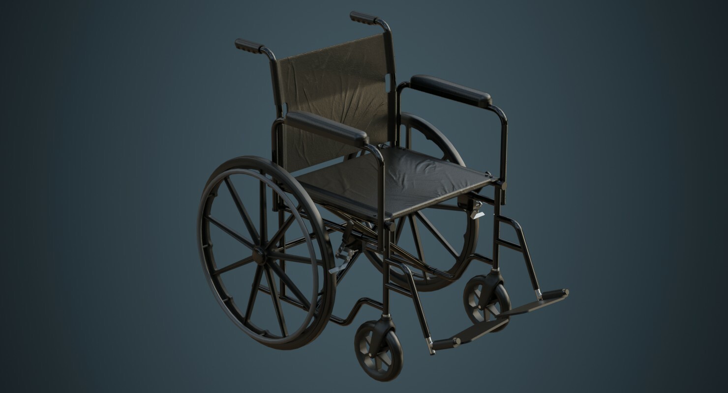 ArtStation - Wheelchair 1A | Game Assets
