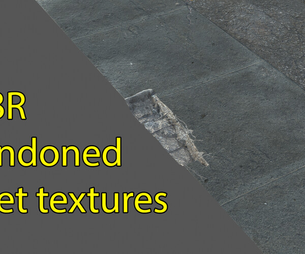 ArtStation - Abandoned street textures 4K | Resources