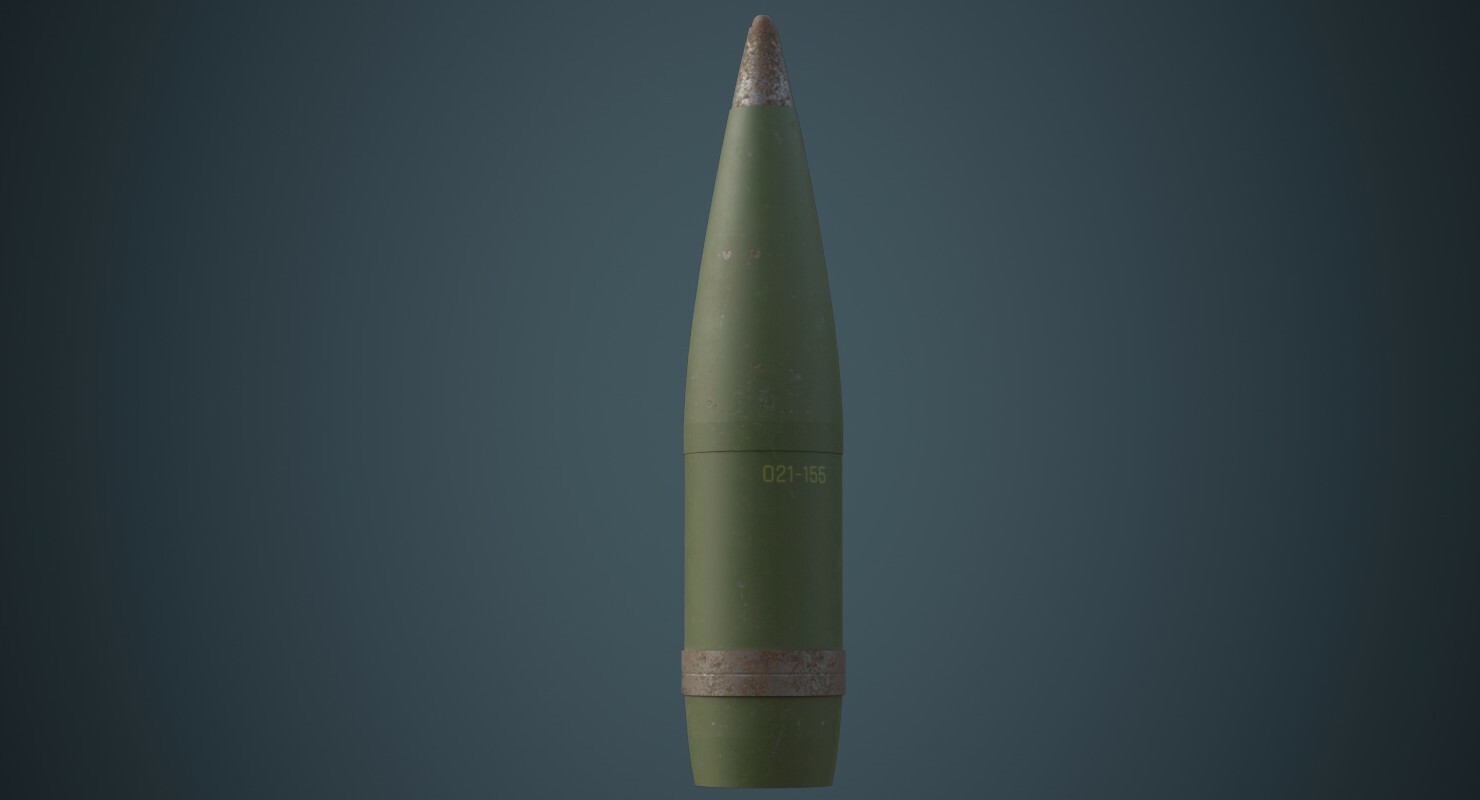 ArtStation - Artillery Projectile 1B | Game Assets