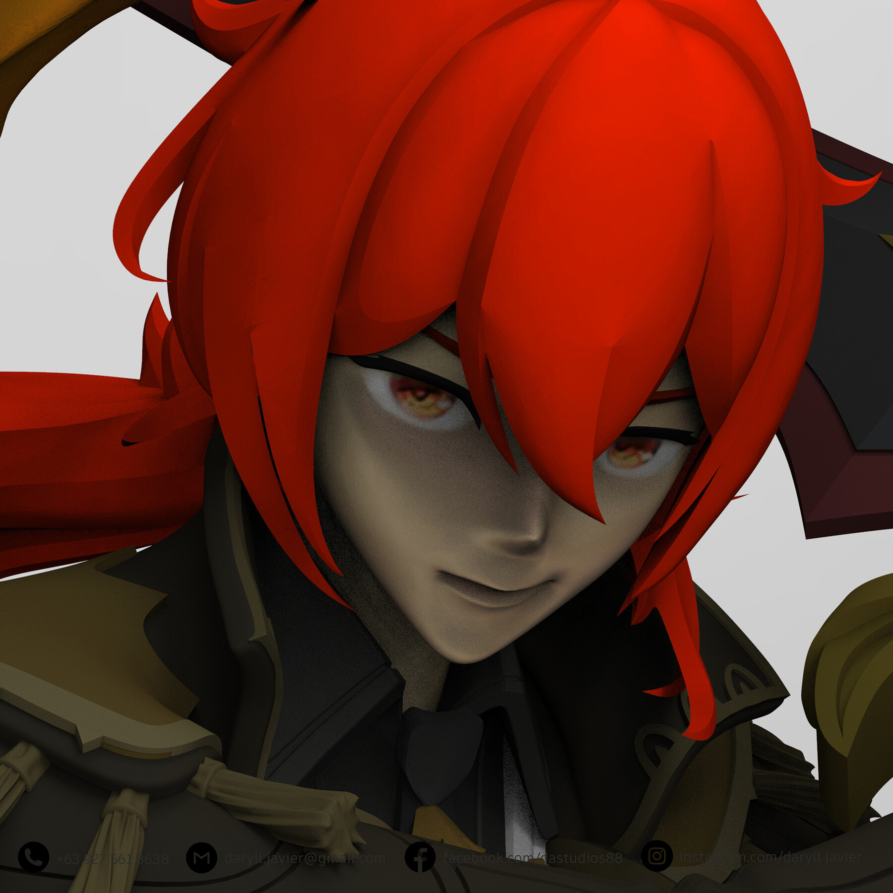 ArtStation - Diluc - Genshin Impact STL | Resources