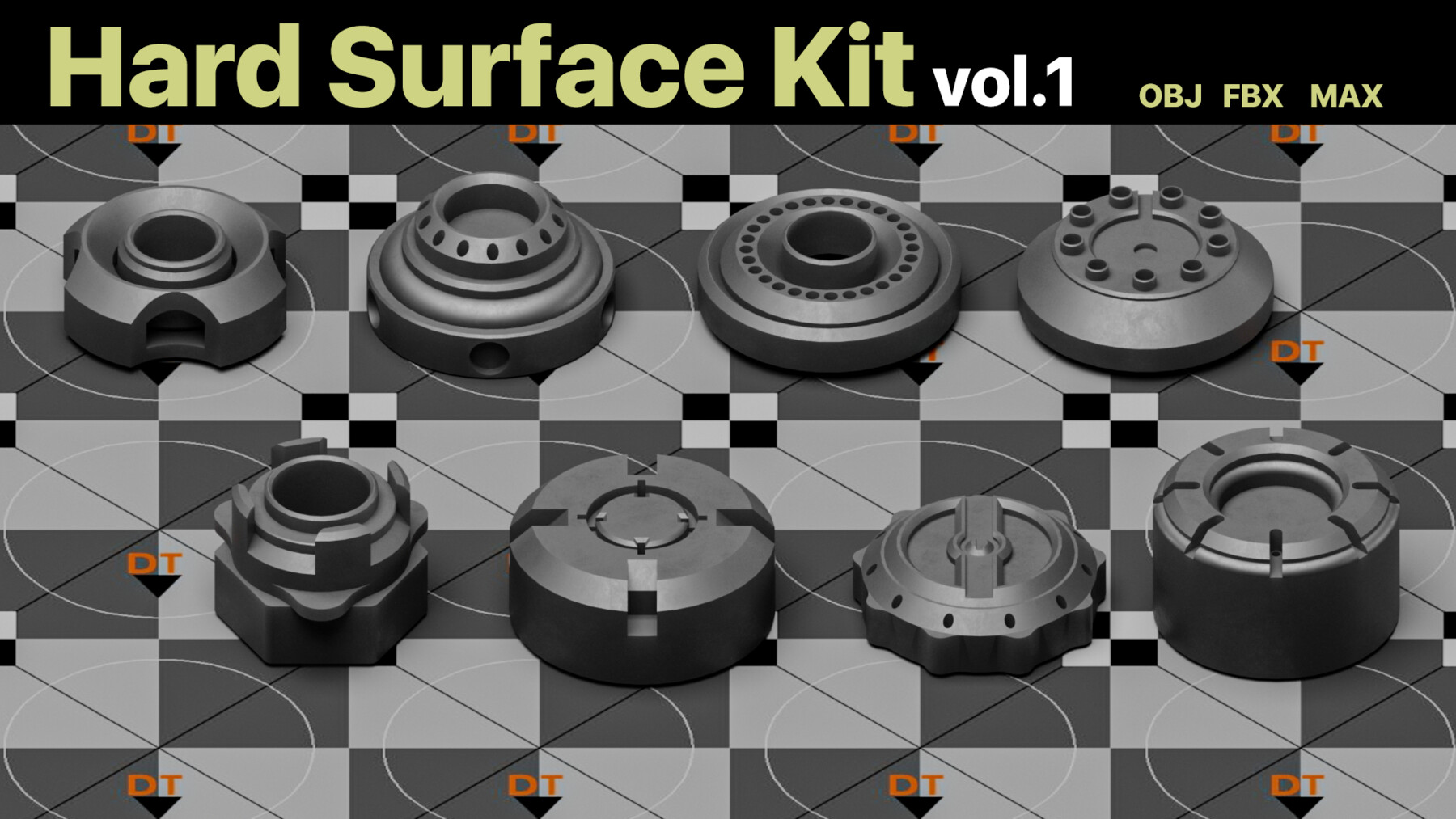 ArtStation - 100 Hard Surface Kit Vol.1 | Resources