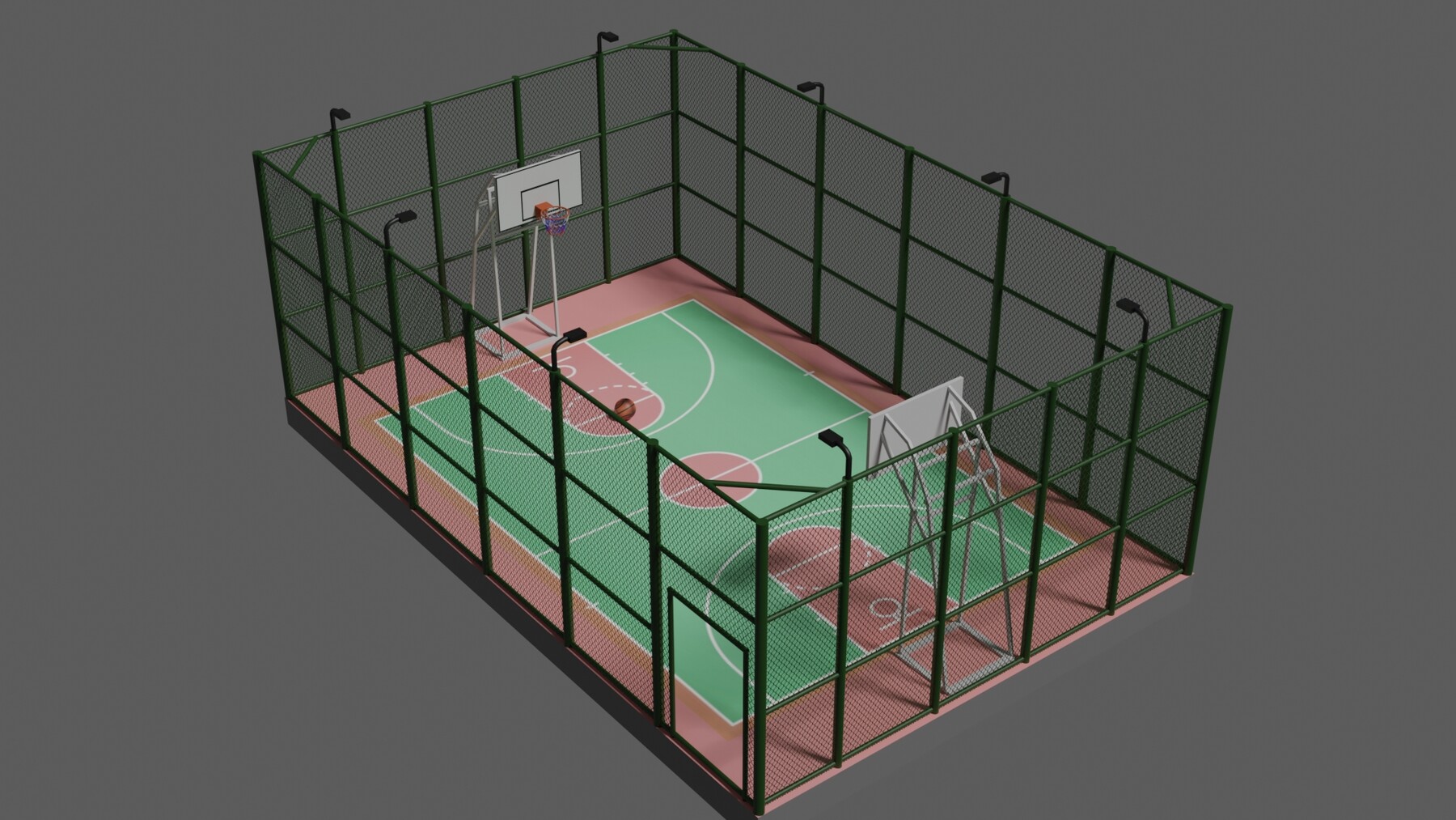 ArtStation - Basketball Court | Game Assets