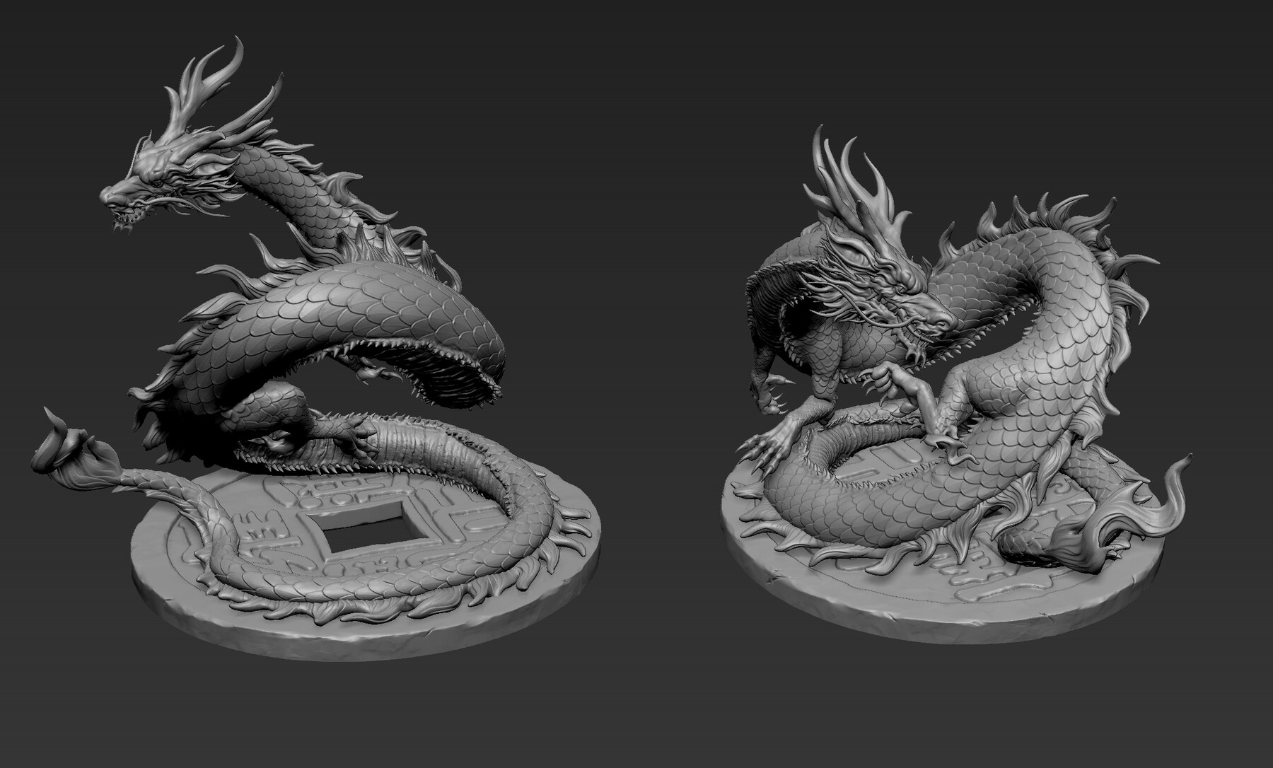 ArtStation - Asian Dragon Sculpt | Resources