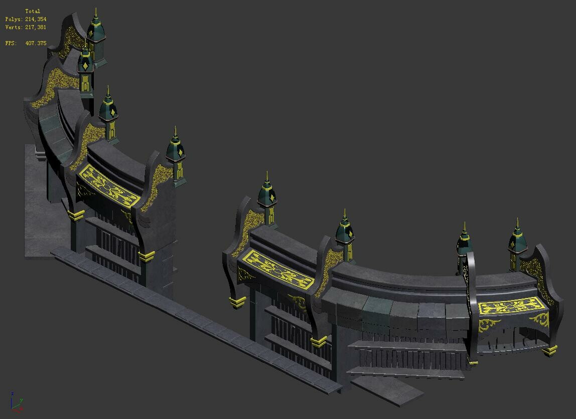 ArtStation - Library - bookcase corner | Game Assets