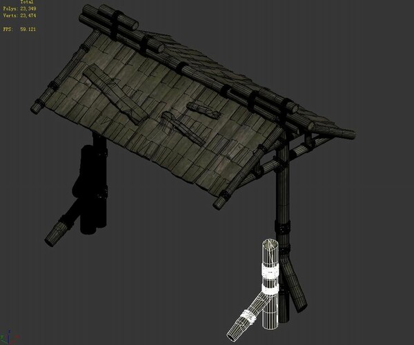 ArtStation - Journey to the West - Wooden Gate 01 | Game Assets