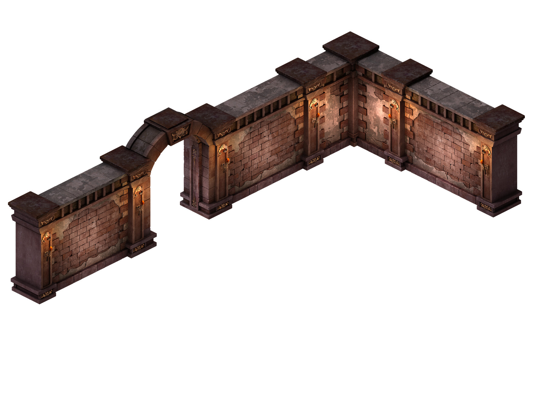 ArtStation - Evil creatures - wall 02 | Game Assets