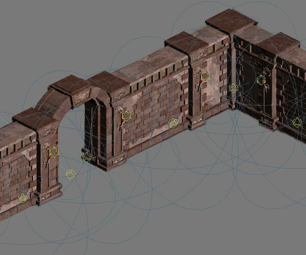 ArtStation - Evil creatures - wall 02 | Game Assets