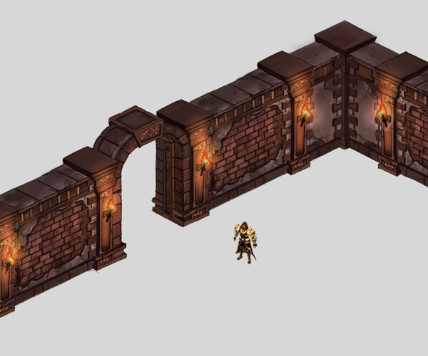 ArtStation - Evil creatures - wall 02 | Game Assets