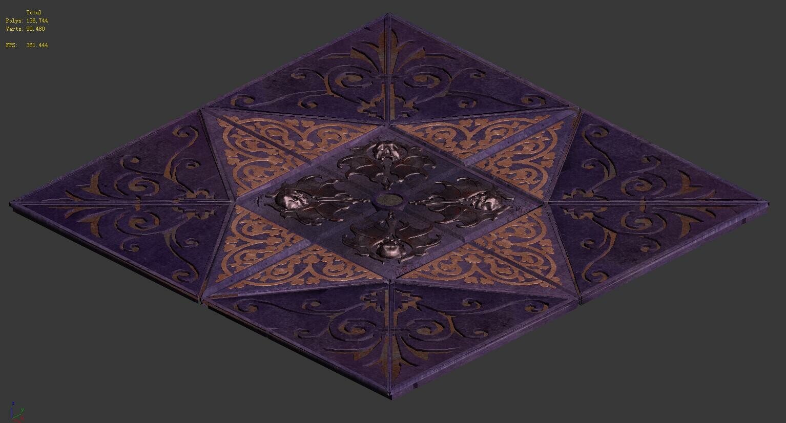 ArtStation - Evil Creature - Advanced Floor Tile 03 | Game Assets