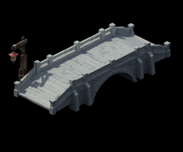 ArtStation - Sennard Hills - Stone Bridge 02 | Game Assets
