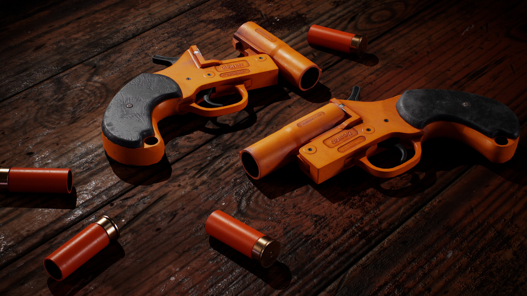 ArtStation - Flare Gun (Real Time Asset) | Game Assets