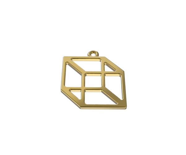 ArtStation - Necker cube pendant 3D print model | Resources