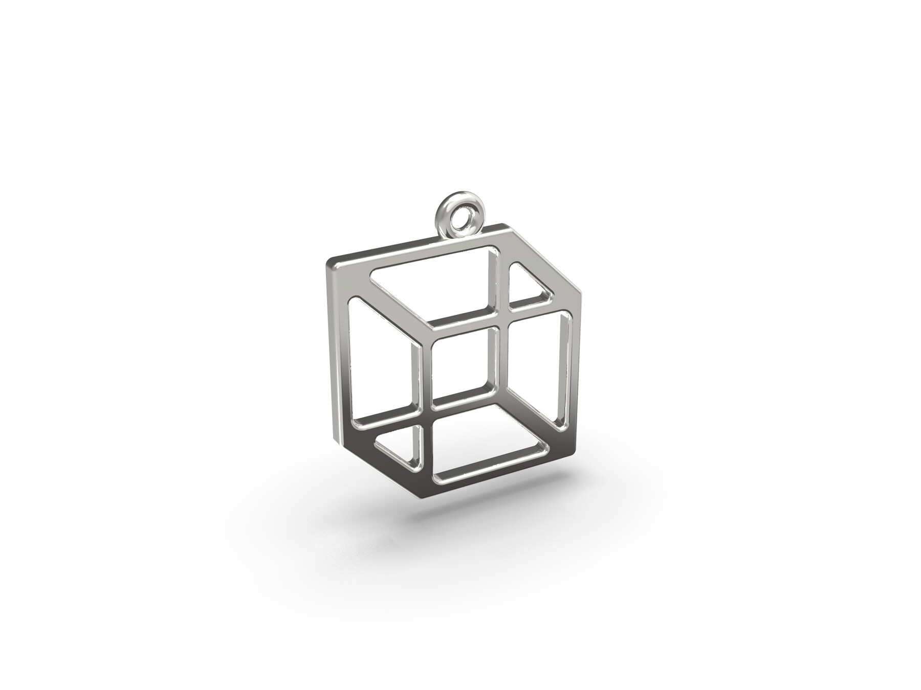 ArtStation - Necker cube pendant 3D print model | Resources