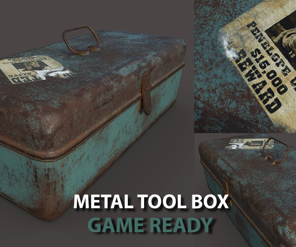 ArtStation - Metal Tool Box Game Ready | Game Assets