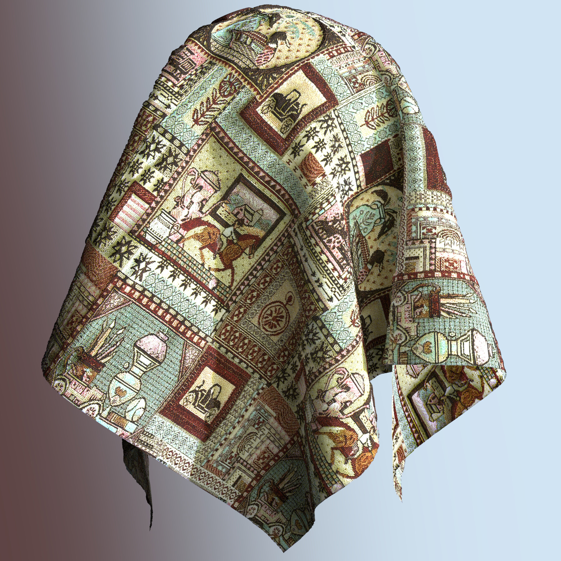 ArtStation - Carpet and tapestry fabric PBR texture | Resources