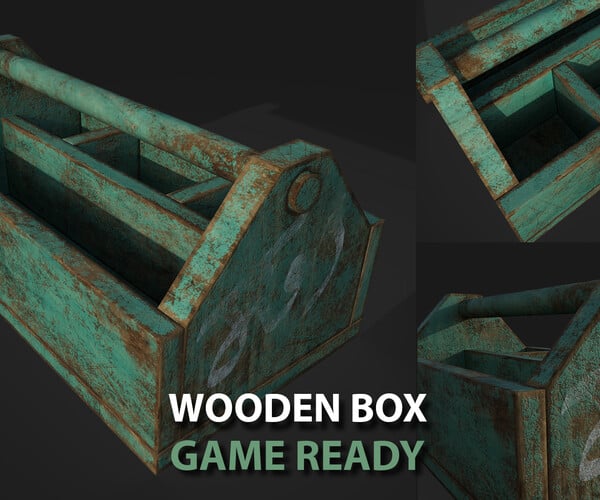 ArtStation - Wooden Box | Game Assets