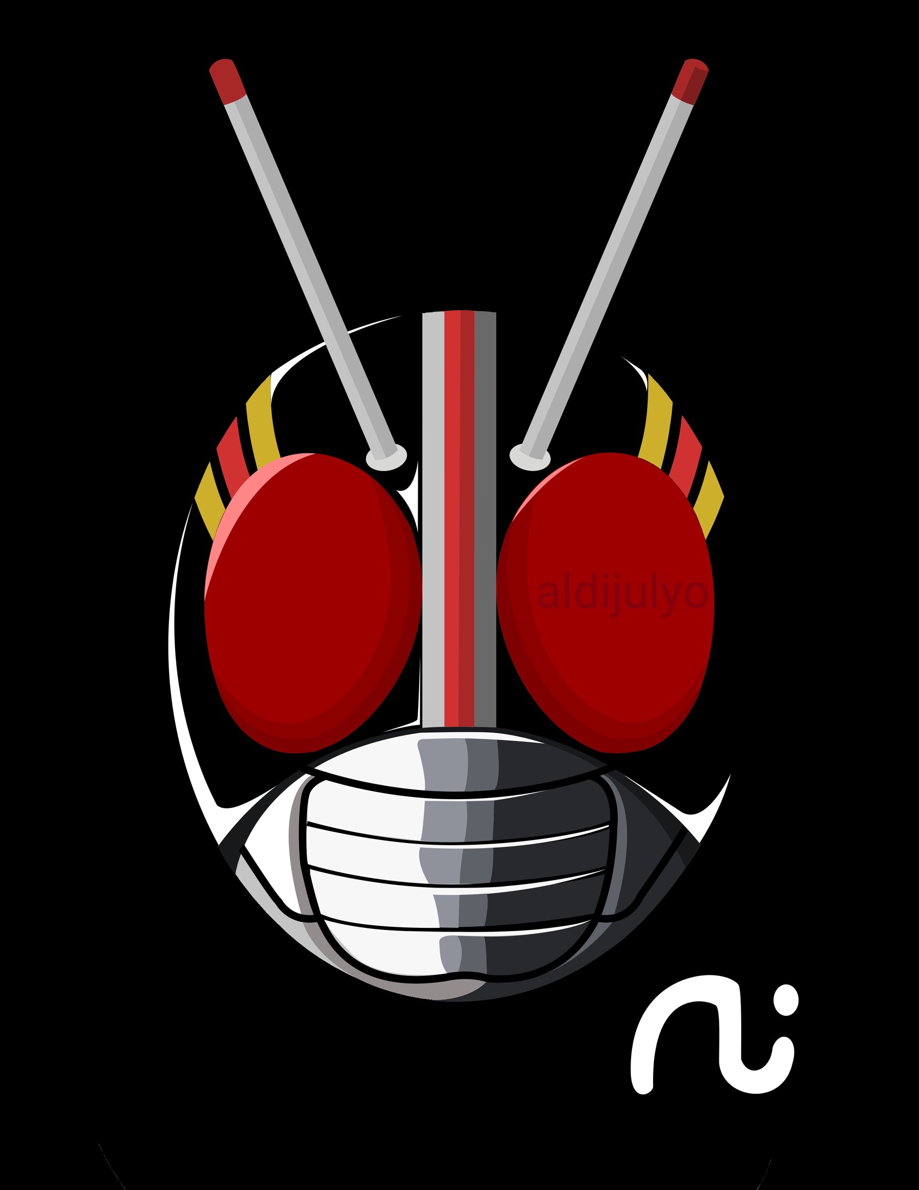 ArtStation - Simple Kamen Rider Black Vector | Artworks