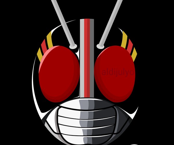 ArtStation - Simple Kamen Rider Black Vector | Artworks