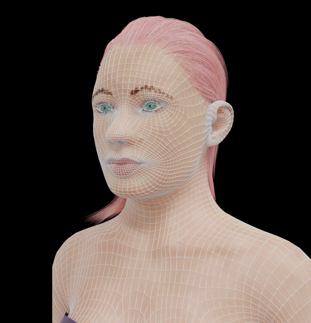 ArtStation - Light skin Lady | Resources