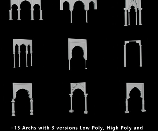 ArtStation - Ultimate Moorish Pack for Islamic/Arabic Architecture ...