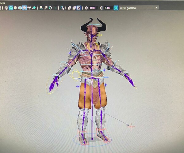 ArtStation - Rig_Demon_Maya&Unreal | Game Assets