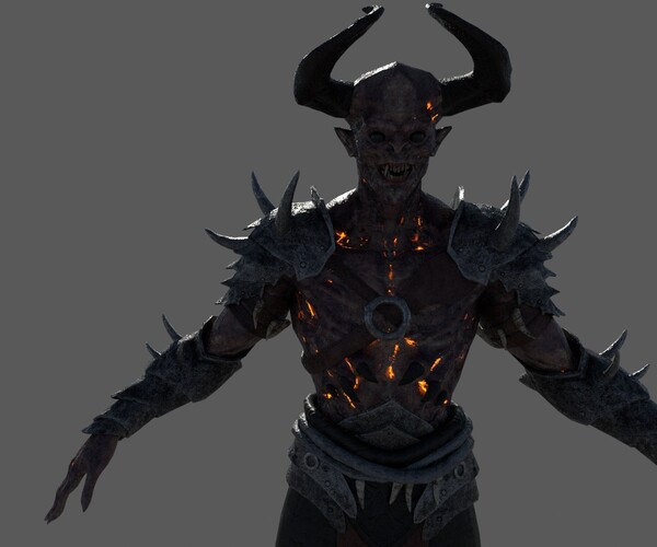 ArtStation - Rig_Demon_Maya&Unreal | Game Assets