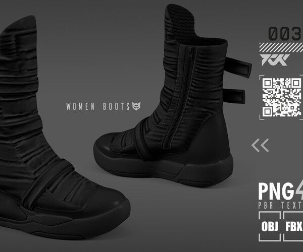 ArtStation - women boots b | Resources